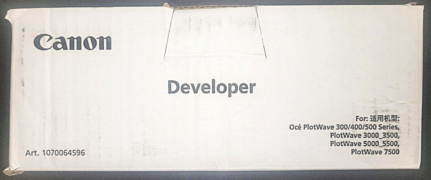 Genuine OCE Canon Developer (1070064596) for use in OCE PlotWave 300,4 ...